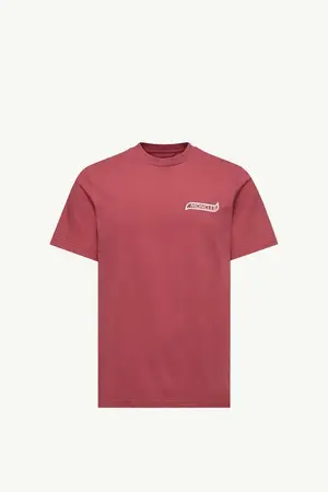 Moncler Logo Cotton T-shirt - Red