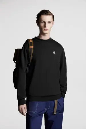 Moncler Logo Patch Sweatshirt - Black