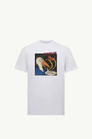 Moncler Space Monduck Cotton T-shirt - White