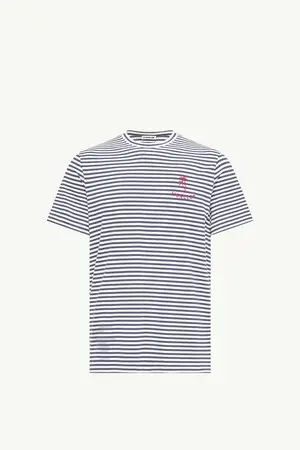 Moncler Striped Cotton & Modal Blend T-shirt - Multicolor