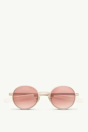 Moncler Centro Oval Sunglasses - Beige