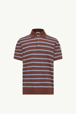 Moncler Striped Cotton Polo Shirt - Multicolor