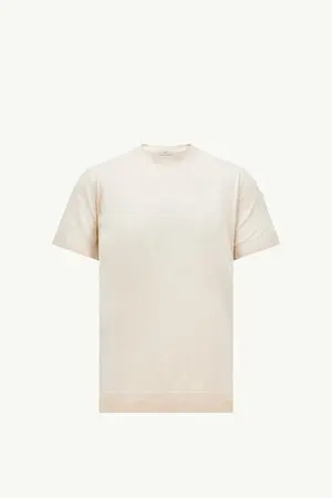 Moncler Silk & Cotton T-Shirt White