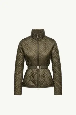 Moncler Geranium Floral-quilted Short Down Jacket - Green