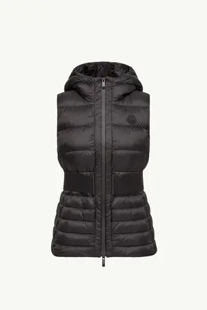 Moncler Melia Hooded Down Vest - Black