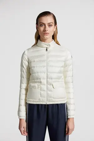 Moncler Lans Short Down Jacket - White