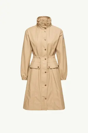 Moncler Rhododendron Hooded Long Parka - Beige
