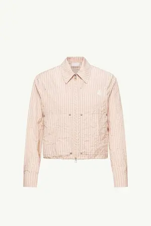 Moncler Vichy Cotton Blend Shirt Pink