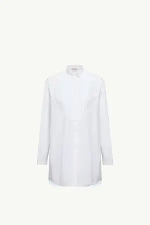 Moncler San Gallo Cotton Poplin Shirt - White