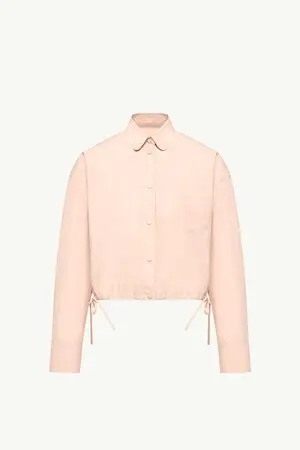 Moncler Cotton Poplin Long Sleeve Shirt - Pink