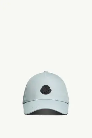 Moncler Cotton Gabardine Baseball Cap - Green