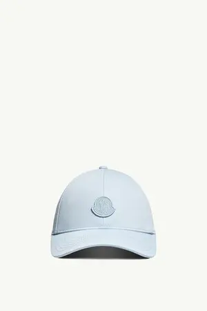 Moncler Gabardine Baseball Cap Blue