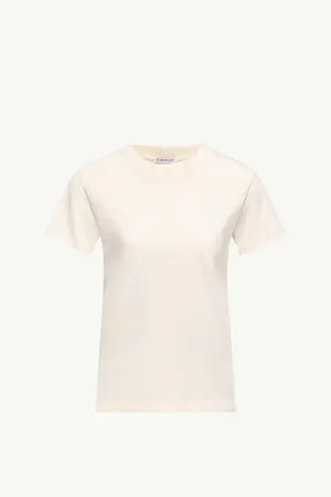Moncler Embroidered Logo Cotton T-shirt - White