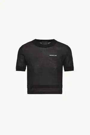 Moncler Double-trimmed Cotton T-shirt - Blue