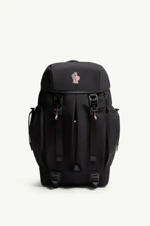 Moncler Leather-trimmed Backpack Black