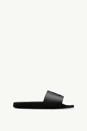 Moncler Basile Rubber Slides - Black