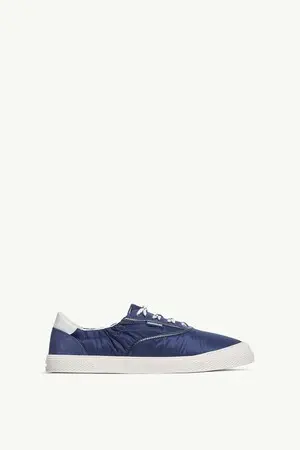 Moncler Vera Leisure Nylon Sneakers Blue
