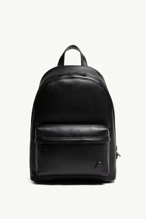 Moncler Carlo Leather Backpack - Black