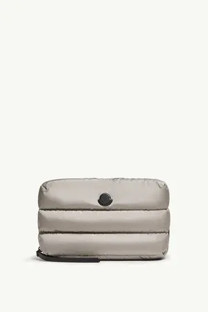 Moncler Caradoc Quilted Beauty Case - Grey