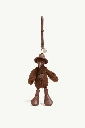 Moncler Monduck Teddy Key Holder - Brown