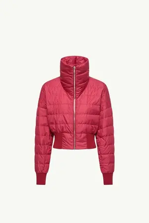 MONCLER + RICK OWENS Moncler + Rick Owens Cropped Down Jacket Red
