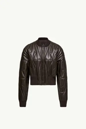 MONCLER + RICK OWENS Geocamo Nappa Leather Bomber Jacket