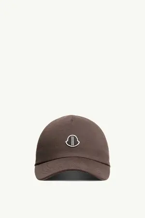 MONCLER + RICK OWENS Cotton Baseball Cap - Brown