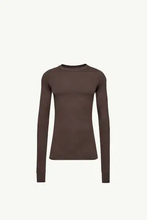 MONCLER + RICK OWENS Girder Long Sleeve Cotton T-shirt - Brown