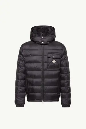 Moncler Verith Hooded Short Down Jacket Blue