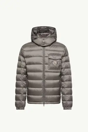 Moncler Verith Hooded Short Down Jacket - Grey