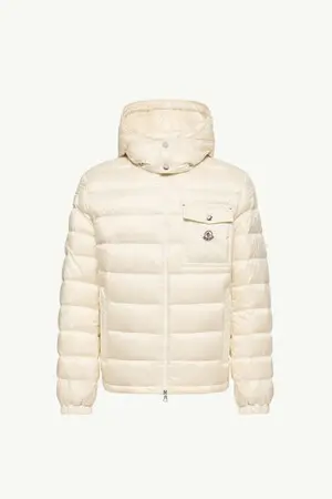 Moncler Verith Hooded Short Down Jacket White