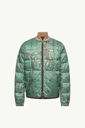 Moncler Chalvron Reversible Down Bomber Jacket - Multicolor