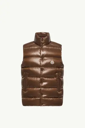 Moncler Tibb Down Vest - Brown