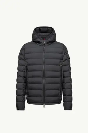 Moncler Galion Hooded Short Down Jacket - Black