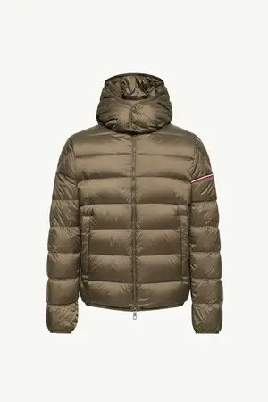 Moncler Ravenlock Hooded Short Down Jacket - Green