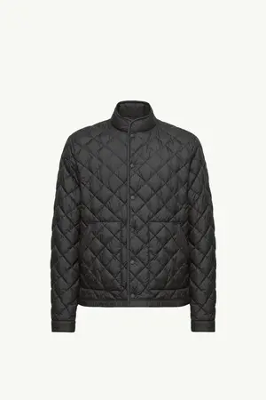 Moncler Oise Diamond Quilted Short Down Jacket Black