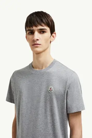 Moncler Logo Patch Cotton T-shirt