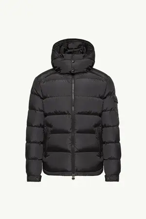 Moncler Moncler Maya Matte Short Down Jacket Blue
