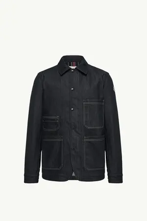 Moncler Haderu Denim Shirt Jacket - Blue