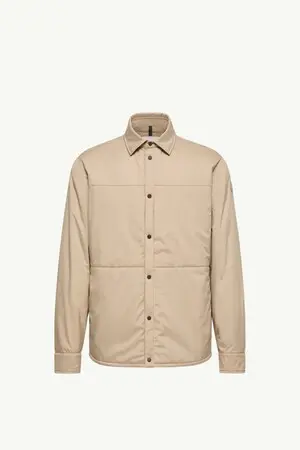 Moncler Revoline Down Shirt Jacket - Beige