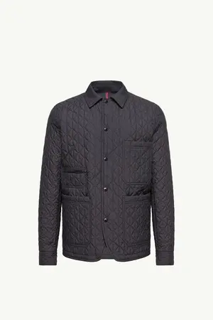 Moncler Theoline Diamond-quilted Padded Jacket - Blue