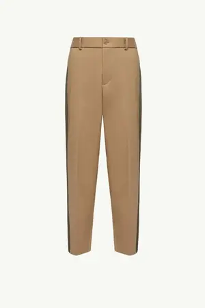 Moncler Tailored Cotton Blend Pants - Beige