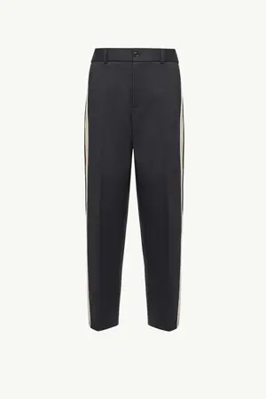 Moncler Tailored Cotton Blend Pants - Blue