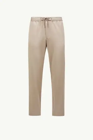 Moncler Logo Jogging Trousers Beige