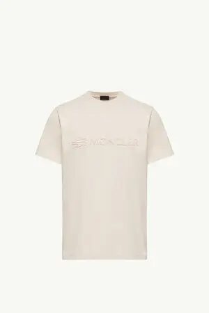 Moncler Logo Cotton T-Shirt White