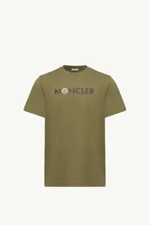 Moncler Logo Cotton T-shirt - Green