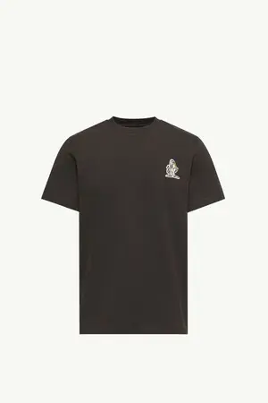 Moncler Logo Cotton T-Shirt Black
