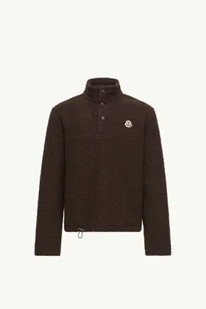 Moncler Logo Knit Sweatshirt - Brown