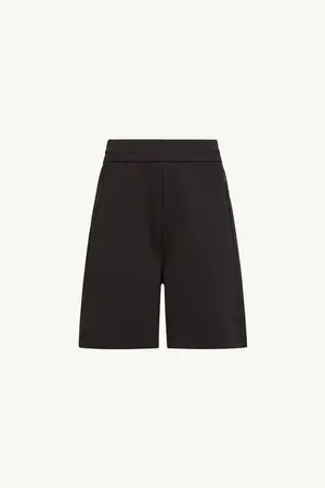 Moncler Interlock Cotton Blend Shorts - Black