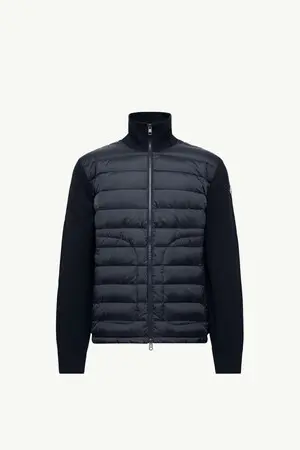 Moncler Padded Zip-up Cardigan - Blue